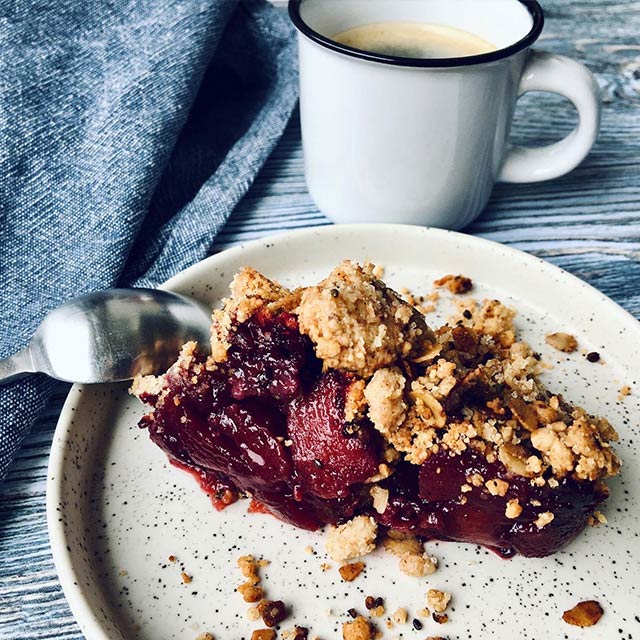 Crumble Pomme Fruits Rouges et Granola Coco & Amande