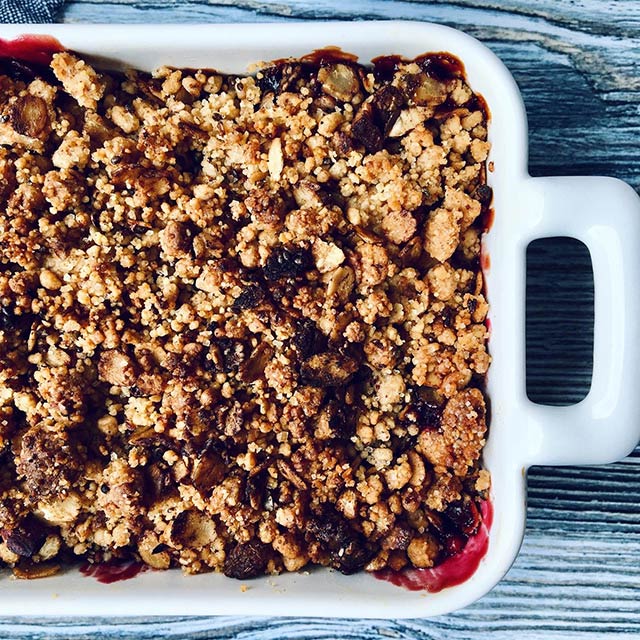 Crumble Pomme Fruits Rouges et Granola Coco & Amande